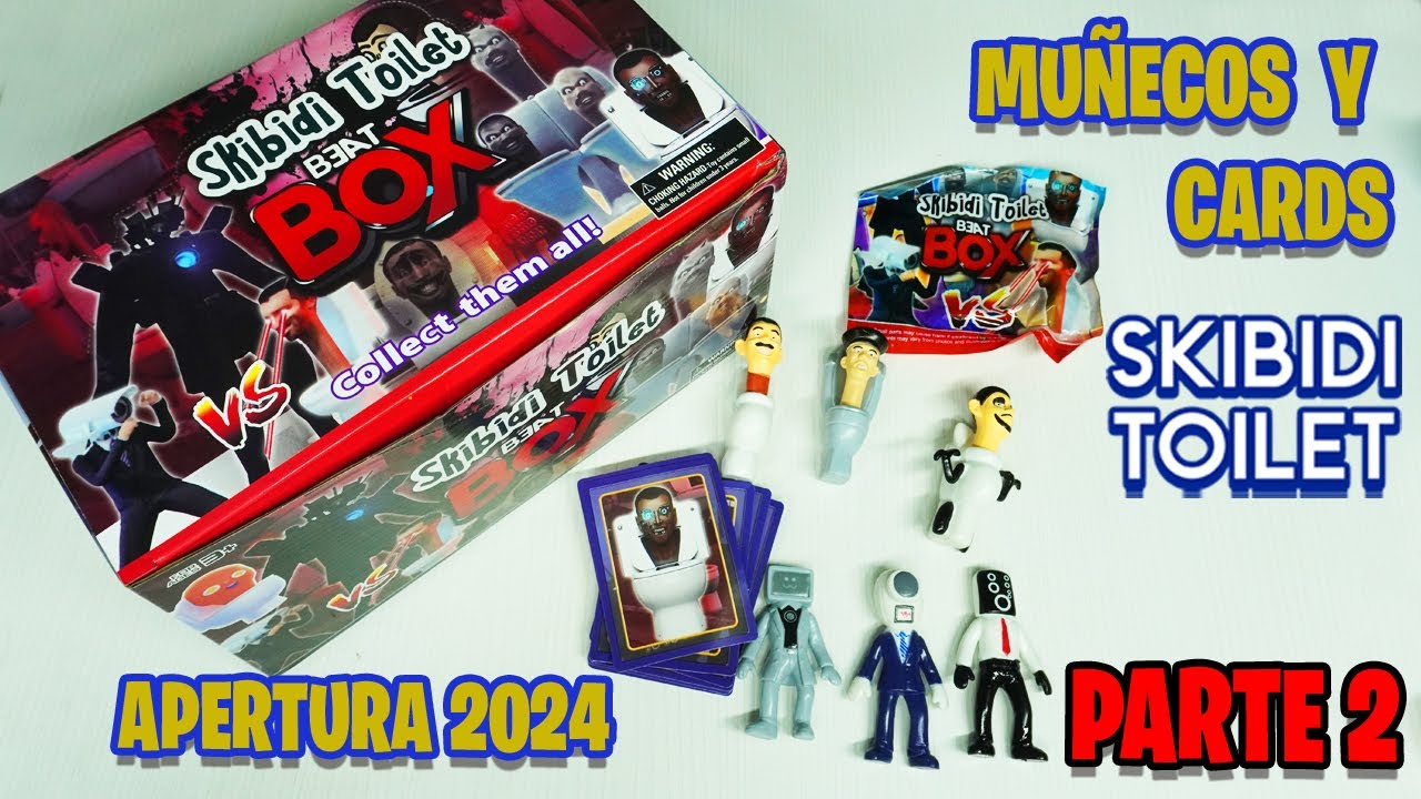 SKIBIDI TOILET BEAT BOX - MUÑECOS 2024: Unboxing Colección AliExpress ...