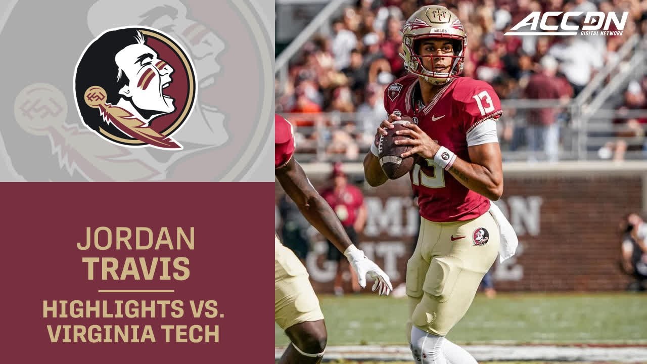 Florida State QB Jordan Travis Highlight vs. Virginia Tech - YouTube
