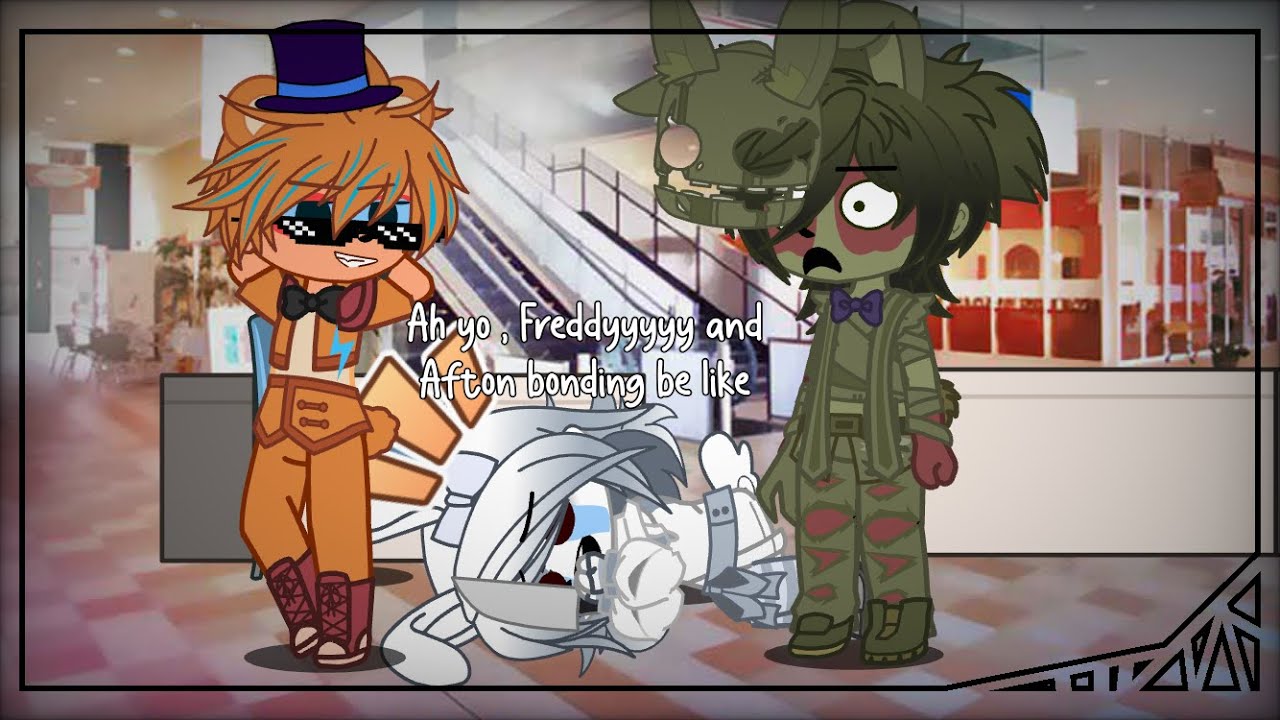 Glamrock and Afton Bonding be like //Fnaf//Gacha//Aftons//Security ...