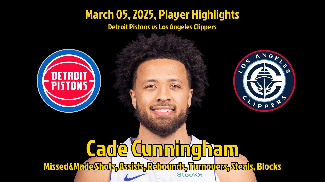 Cade Cunningham Highlights | Detroit Pistons vs Los Angeles Clippers ...