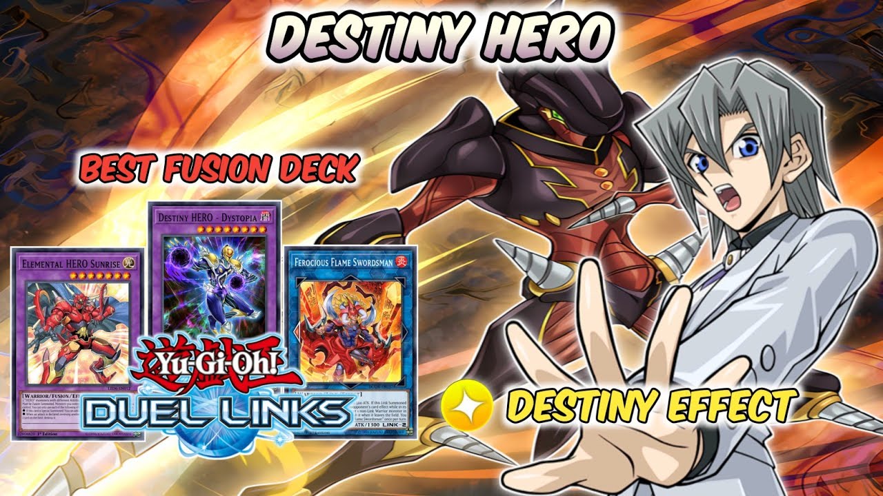 DESTINY HERO | Best Fusion Deck | Yu-Gi-Oh! Duel Links - YouTube