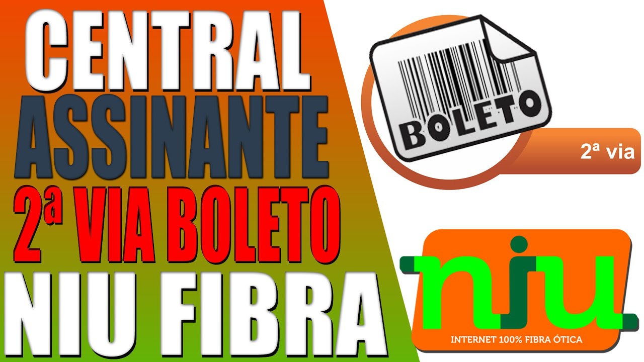 Central do Assinante 2ª Via Boleto - NIU FIBRA - YouTube