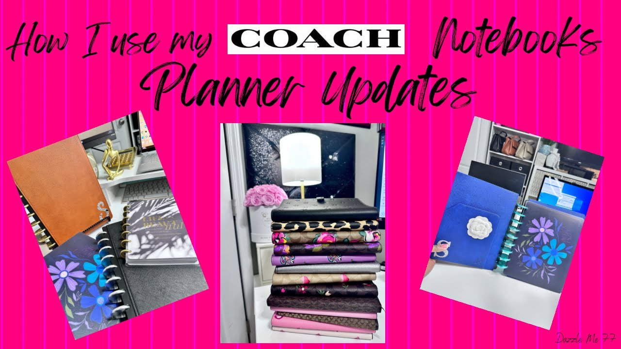 🌀PLANNER updates & How I use my COACH notebooks🤓🌀 - YouTube