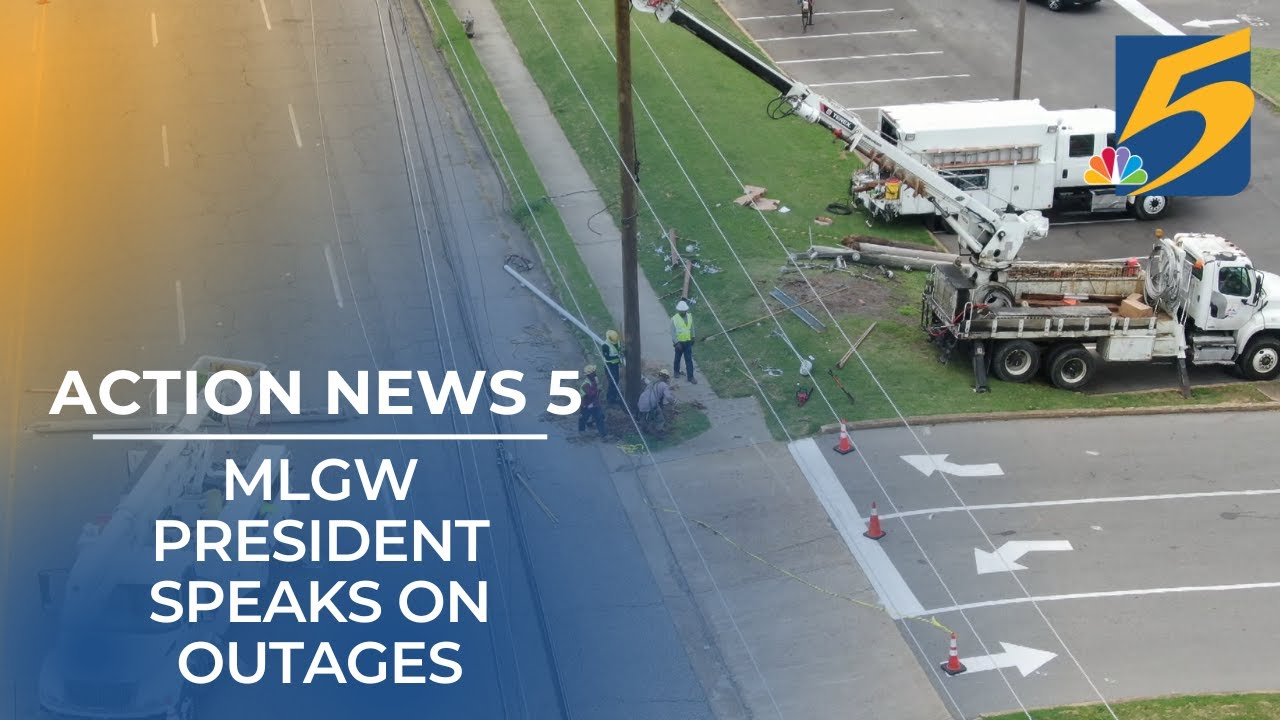 MLGW President speaks on power outages due to weather - YouTube