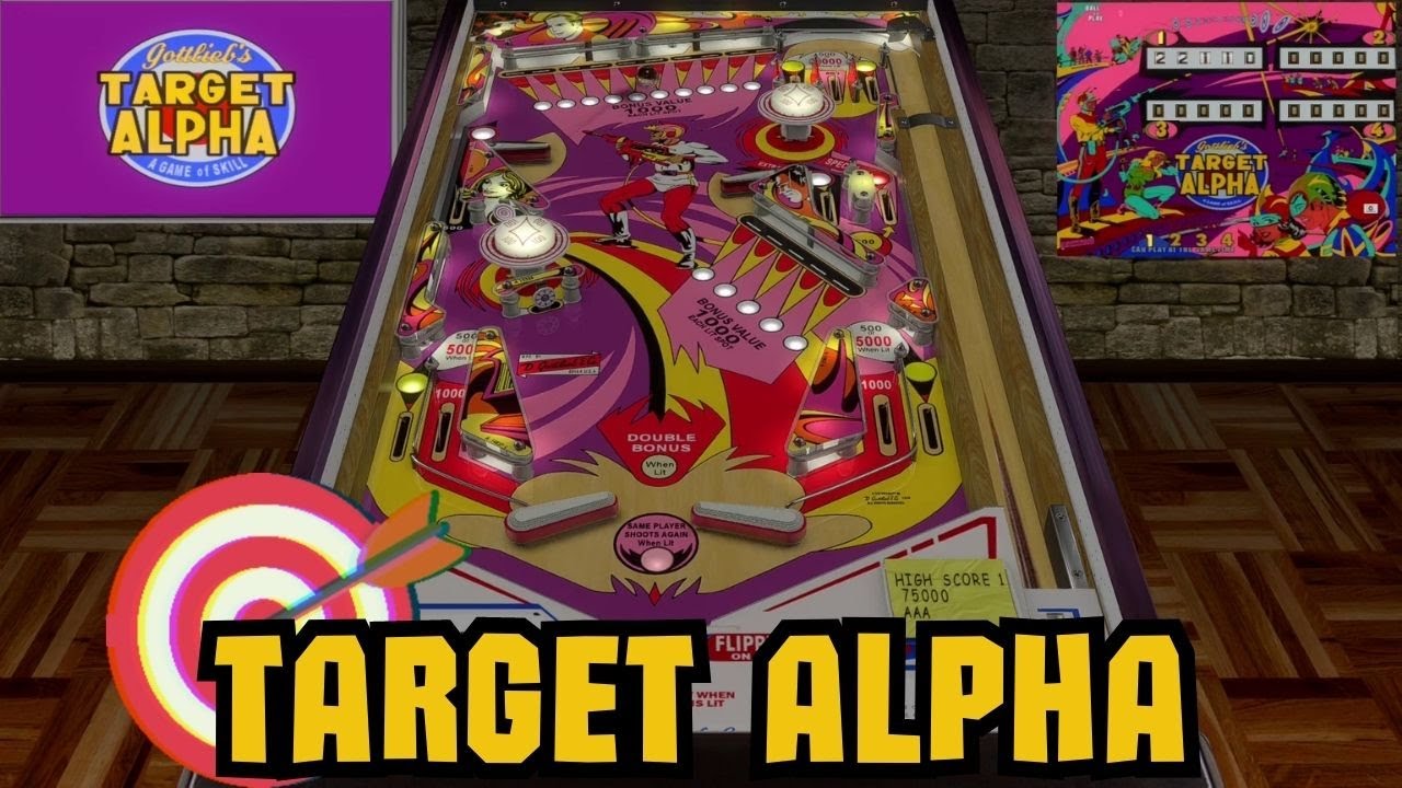 Target Alpha VPX (Gottlieb, 1976) 1.0b - YouTube