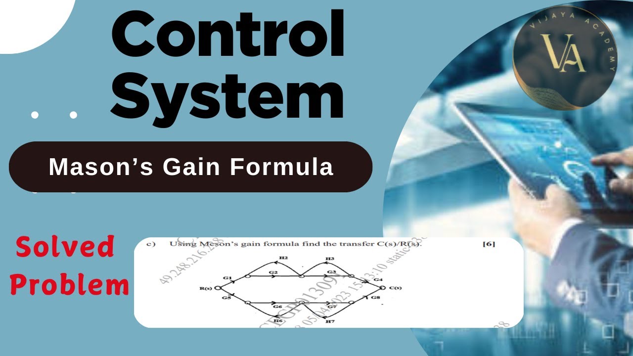 Solved Problem -2 | Mason's Gain Formula | Vijaya Academy | - YouTube