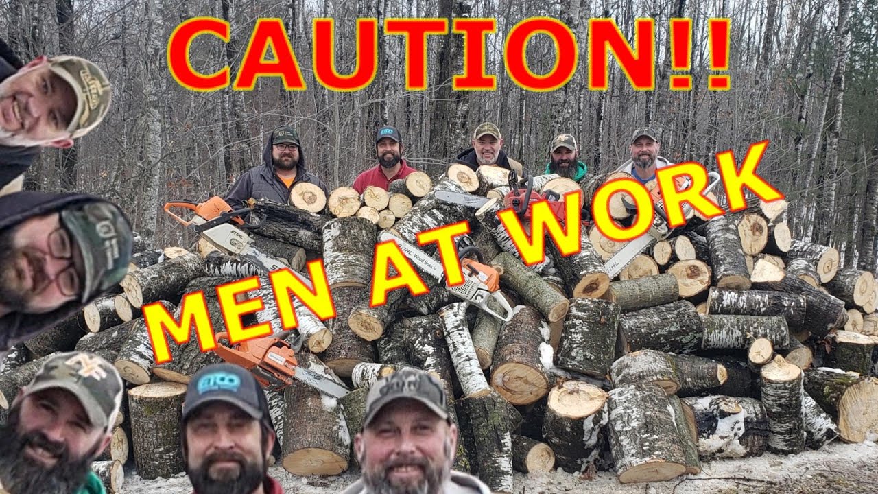TREE CUTTING IN THE NORTHWOODS - YouTube