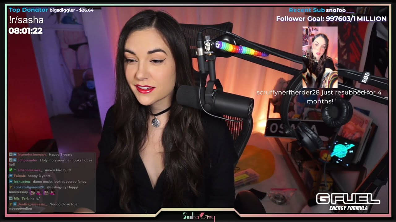 Sasha Grey VOD 07/March/2022 Part 1 - 24 hour stream - YouTube