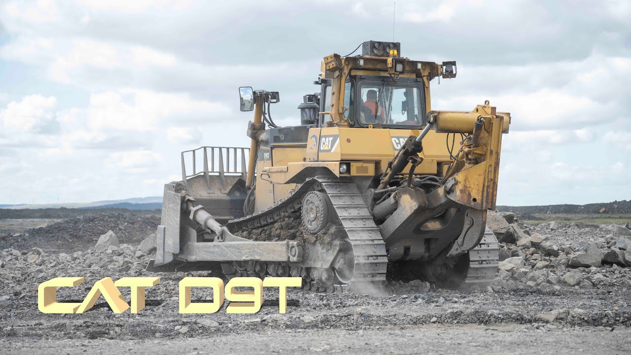 CAT D9T and 777F building a pad. #cat #caterpillar #mining - YouTube