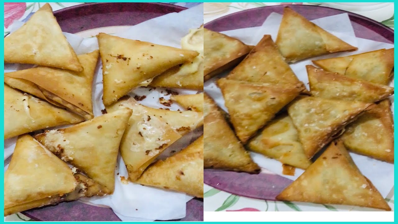 SAMBUSA CHICKEN AND MEAT - YouTube
