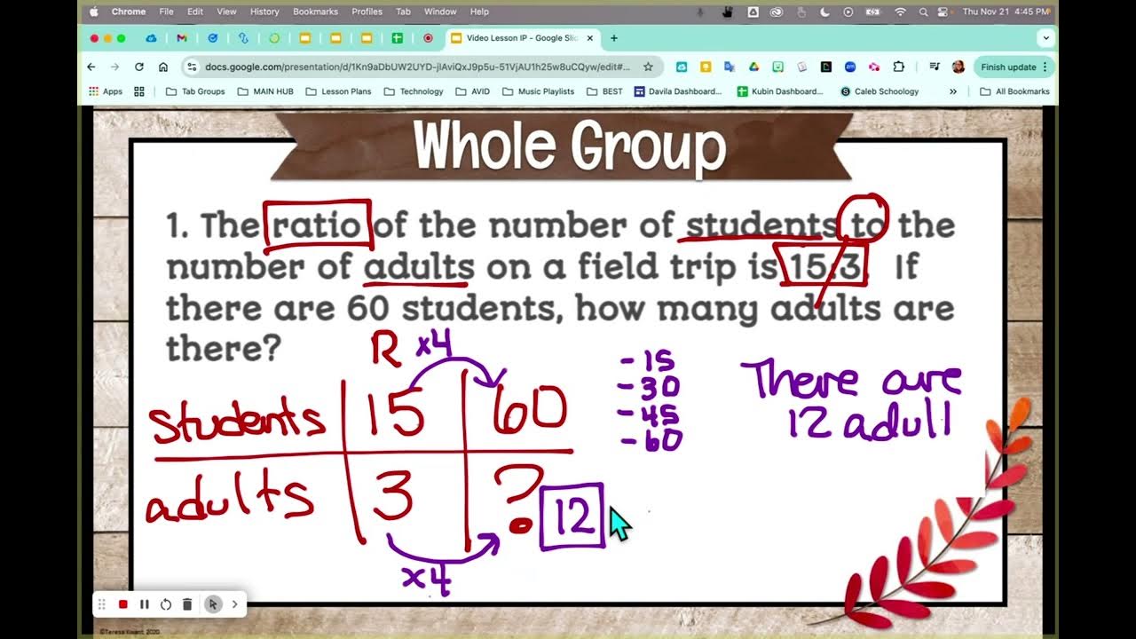 Equivalent Ratios to Solve Proportions - YouTube