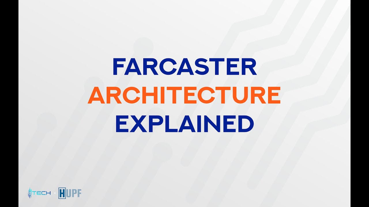 How does the tech of Farcaster play together? | Farcaster Architecture 101 - YouTube