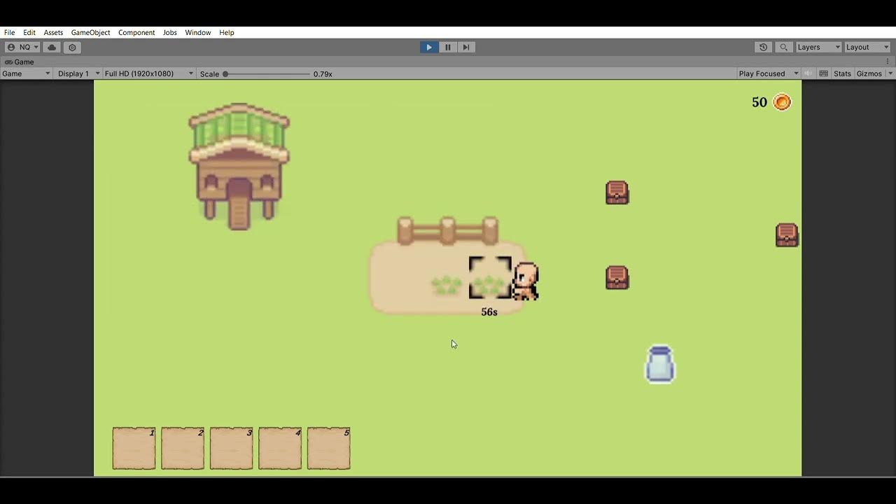 Adding building system in inventory and adding plant system in unity2D ...