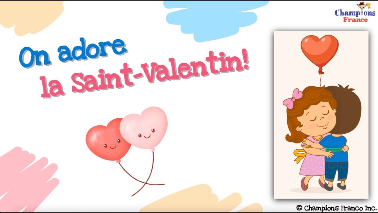 La Saint-Valentin 💝 Valentine's Day Easy French Vocabulary For Kids 💝 ...