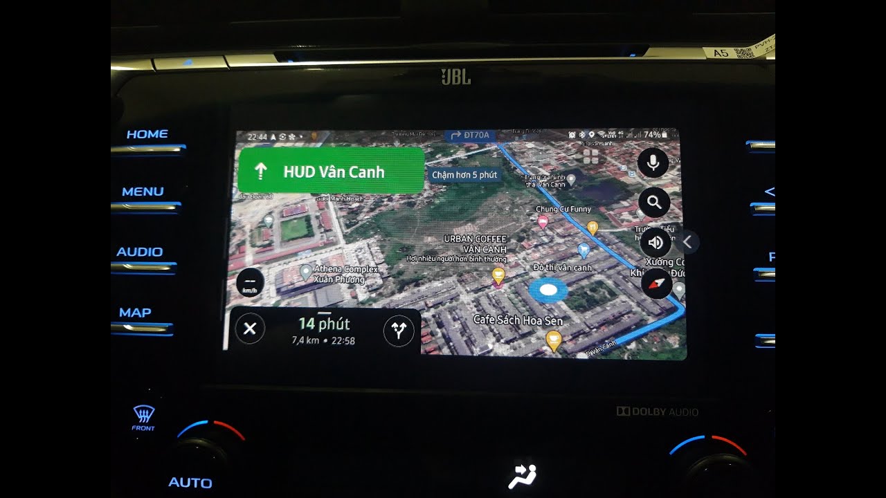Dùng Google Map (Androi) trên màn hình Zin của Toyota Camry 2020 - YouTube