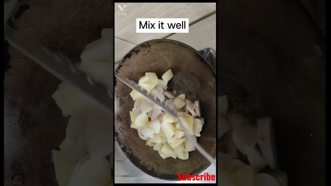 Arbi Aloo Ki Sukhi Sabji । अरबी आलू की सब्ज़ी। Colocasia Potato Fry ...