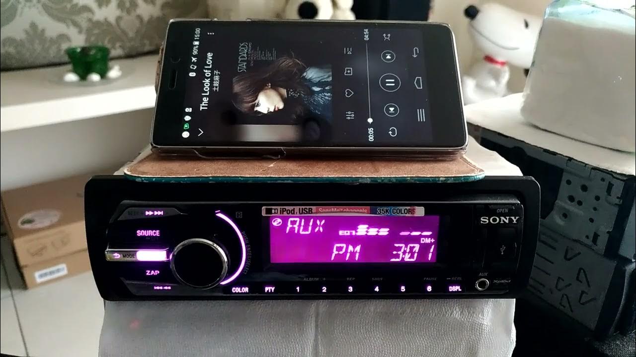 SONY CDX GT700UI 多彩同步變色機型，已改裝成藍芽音樂主機(Demonstration of bluetooth)，對主機有興趣或有改裝需求的朋友，請參考下方網頁連結 - YouTube