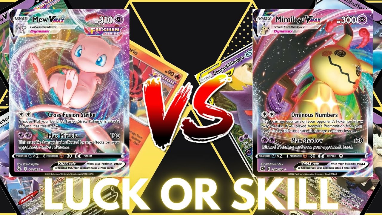 MIMIKYU VMAX VS MEW VMAX FULL MATCH POKEMON PTCGO - YouTube