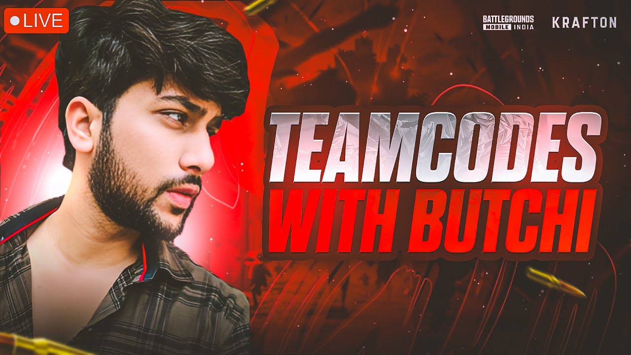 TEAMCODES WITH BUTCHI LETS GO FOR 5K SUBS (USE HEADPHONES)#bgmi # ...