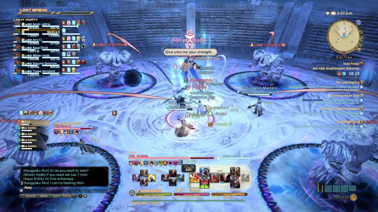 Shiva Boss Battle (Extreme Mode) - FINAL FANTASY XIV - YouTube