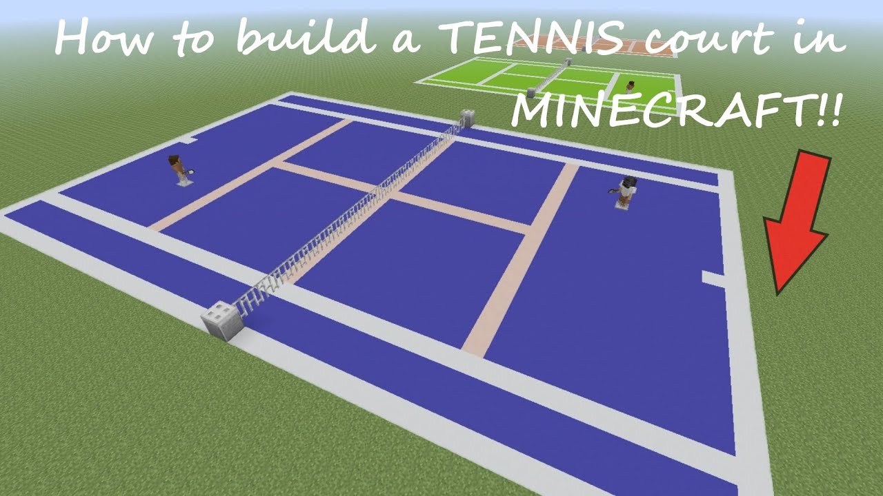 How to build the perfect Tennis Court - Minecraft Tutorial - YouTube