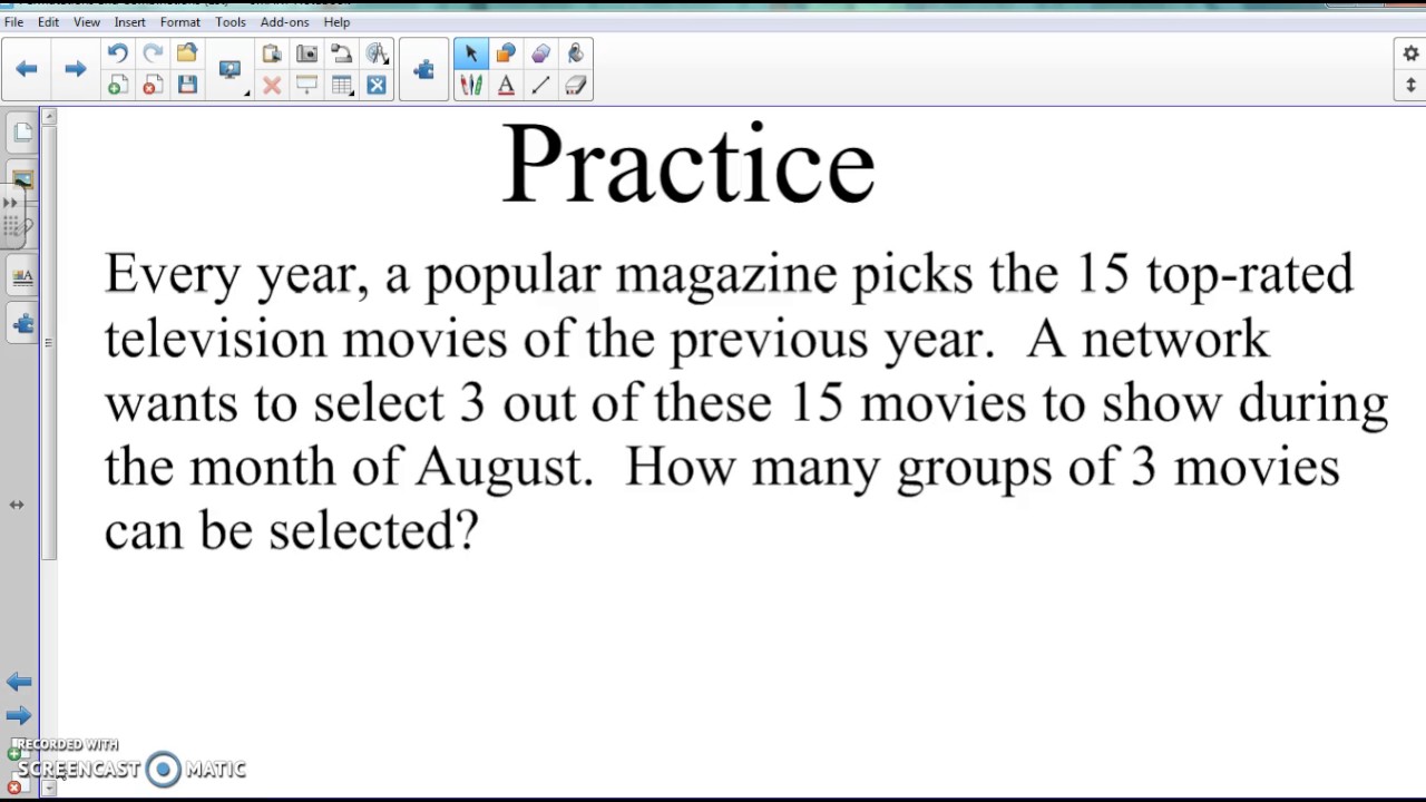 Practice 5 Combinations - YouTube