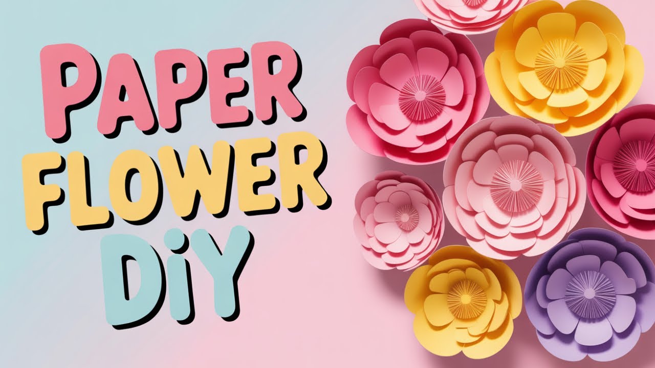 Easy Paper Flowers DIY 🌼 | Beautiful & Simple Home Decoration Craft ...