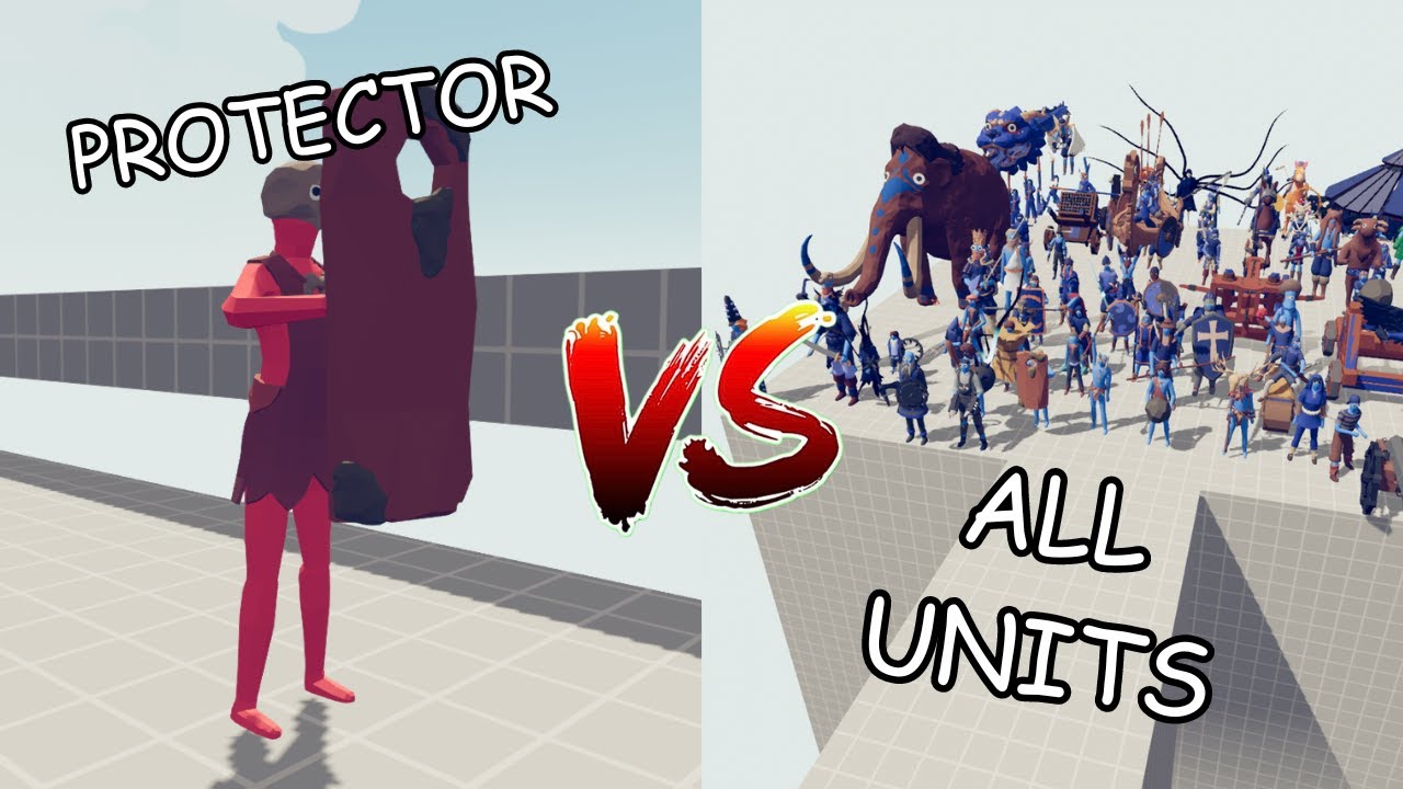 Protector Vs ALL UNITS In TABS! - YouTube
