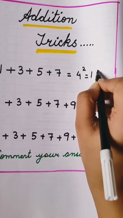 Addition Easy Tricks| Math Hack 🔥| Subscribe for more 💕 - YouTube