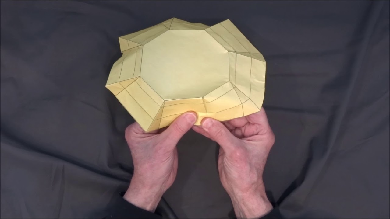 Origami Bowl - How to Fold and Waterproof - YouTube