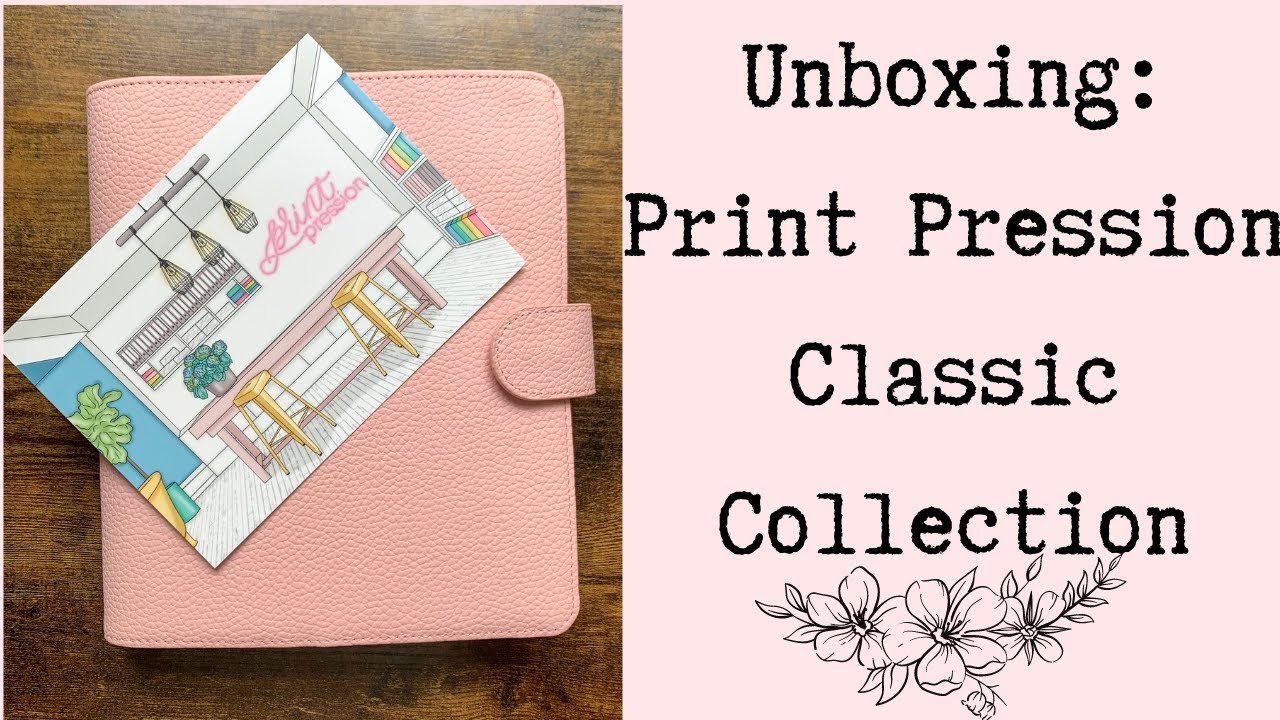 UNBOXING PRINT PRESSION CLASSIC COLLECTION | PINK A5 COVER - YouTube