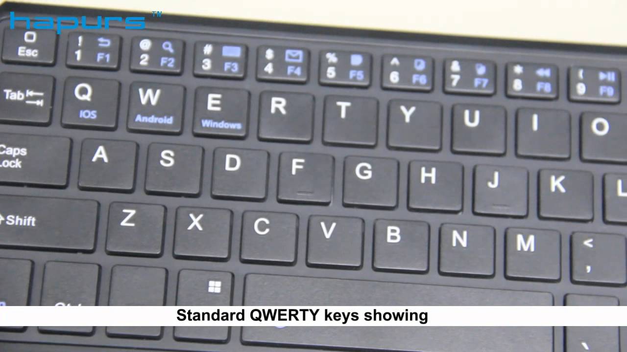 Hapurs Bluetooth 3.0 Mini Wireless Keyboard with 250mAh li-ion battery ...