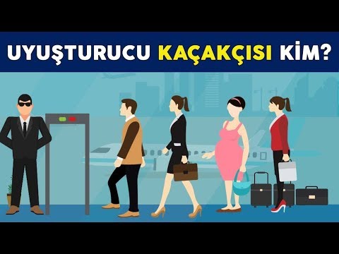 UYUŞTURUCU KAÇAKÇISI KİM? Düşündürücü 9 Zeka Sorusu