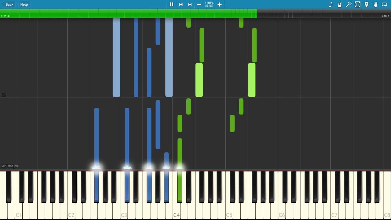 Halo 3: ODST - Another Rain - Synthesia Piano Tutorial - YouTube
