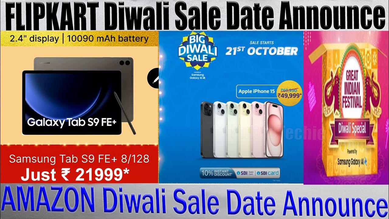 Diwali Sale 2024: Grab the Samsung Galaxy Tab S9 FE+ Under ₹21,999 on ...