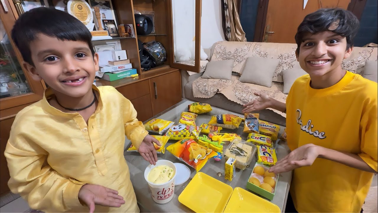Yellow Color Challenge 😅 With Brothers - YouTube