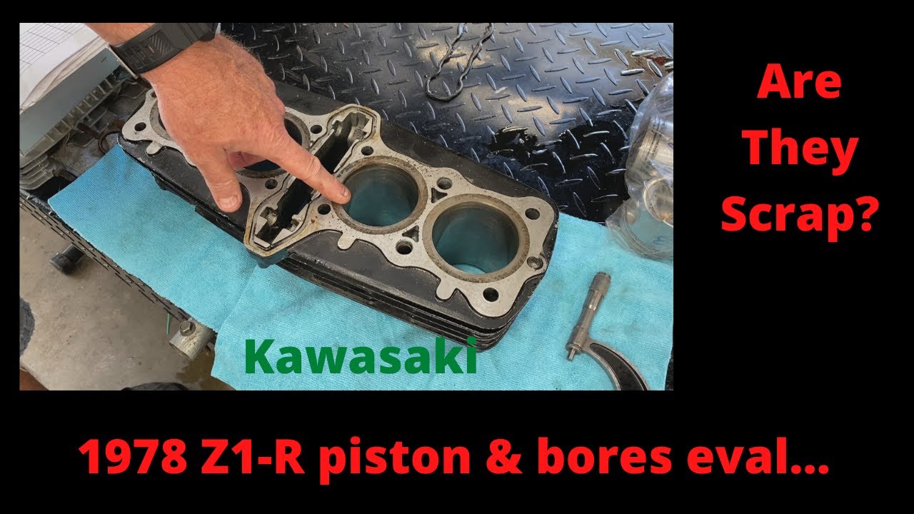1978 Z1-R pistons & bore size-up. Are they scrap? - YouTube