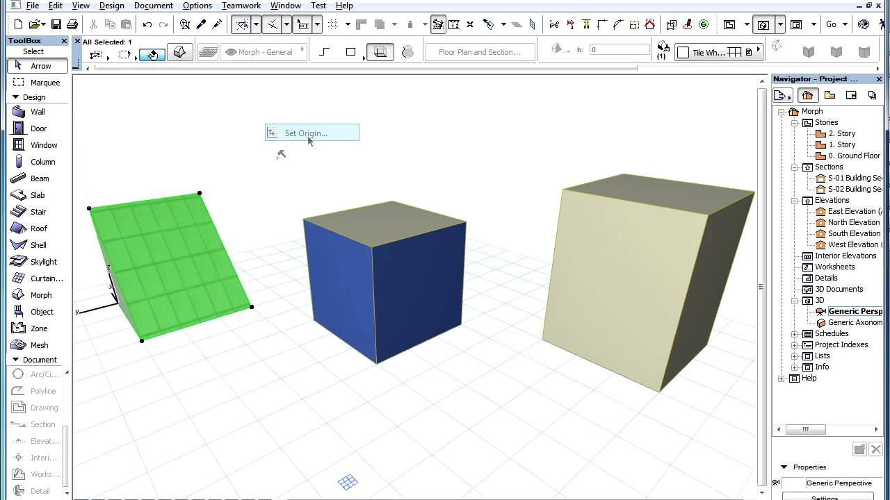 The ARCHICAD MORPH Tool - Customizing MORPH Face Settings - YouTube