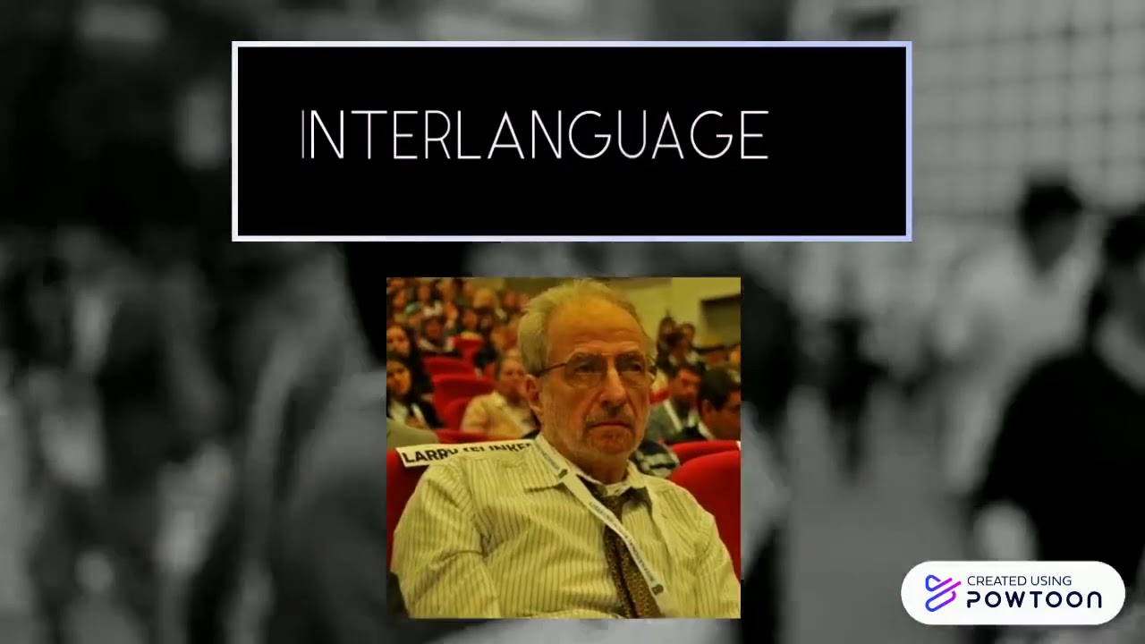 Interlanguage, Selinker 1972 - YouTube