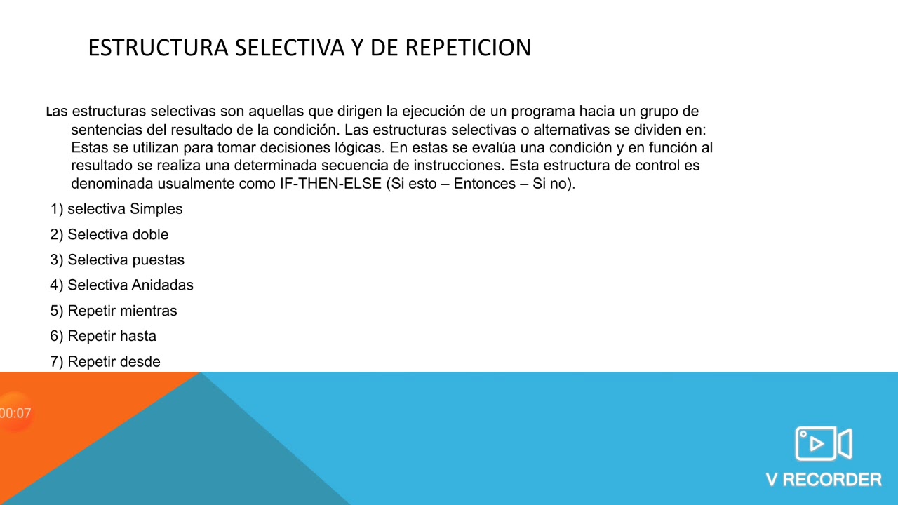 Estructuras simples y de repetición - YouTube