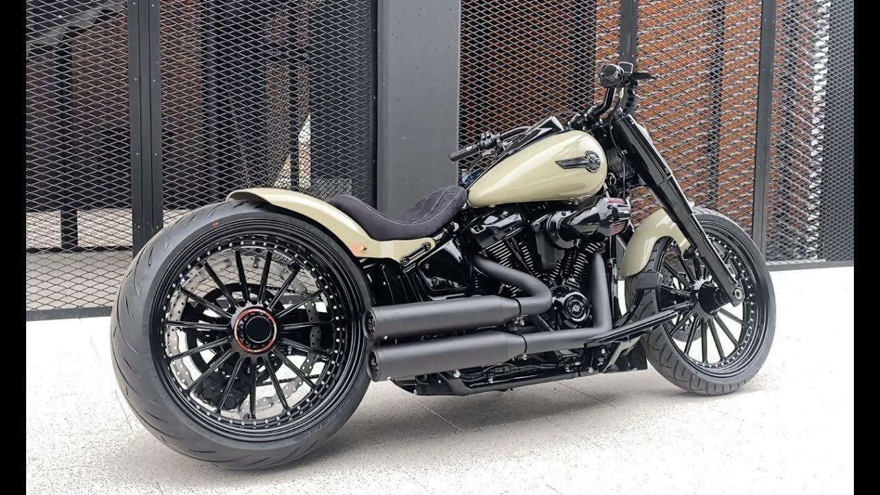 Harley-Davidson Fat Boy FLFBS Custom 21" - YouTube