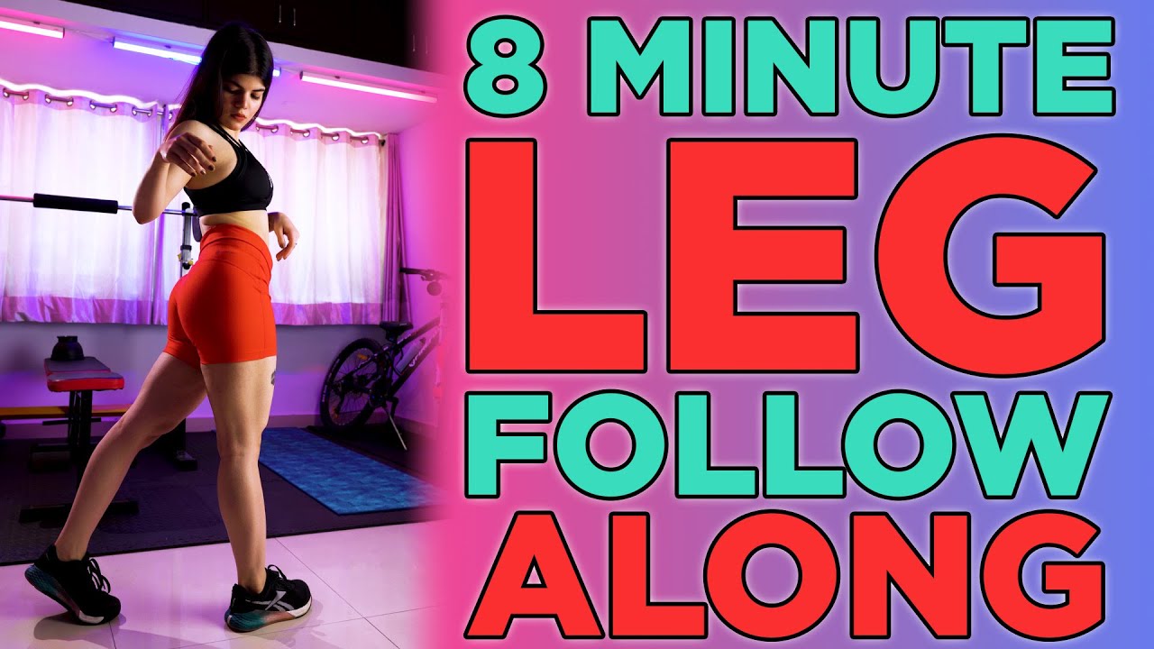 8 Minute Legs Follow Along Home Workout! - YouTube