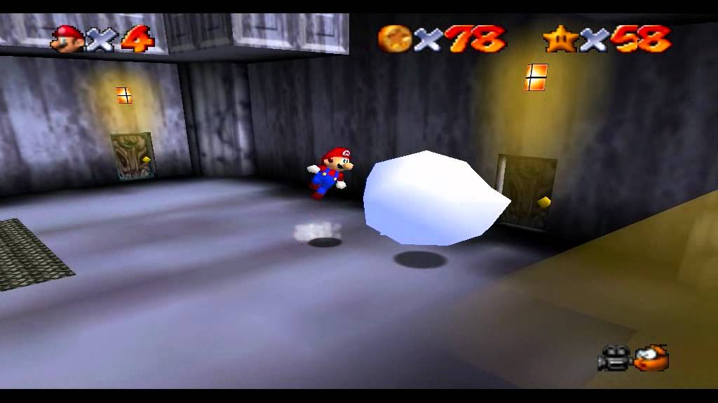 Super Mario 64 - Course 5 Big Boo's Haunt - Star 7 - YouTube