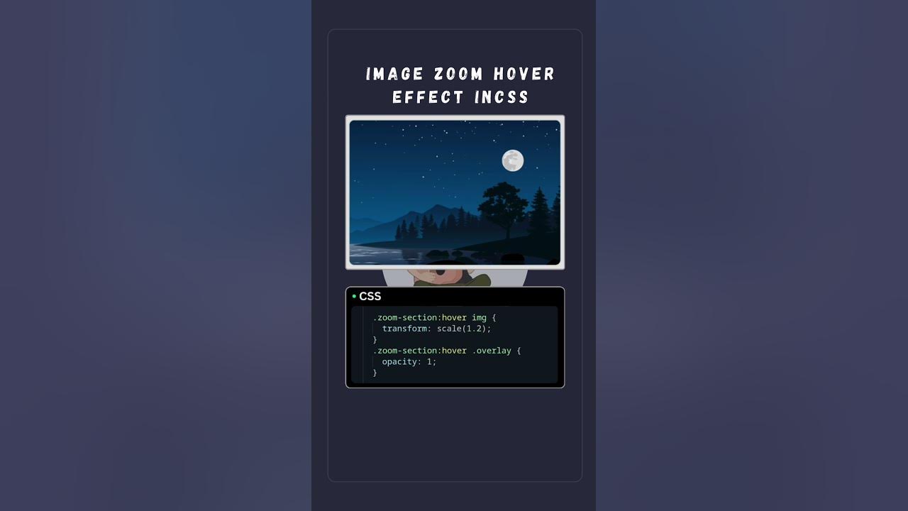 Image zoom hover effect in css#coding #programming #slug #param #javascript #webdesign - YouTube