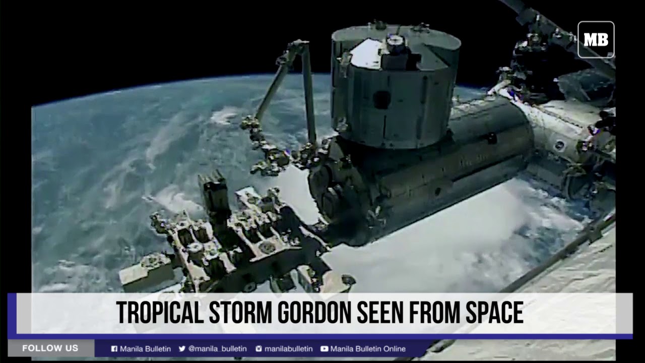 Tropical Storm Gordon seen from space - YouTube