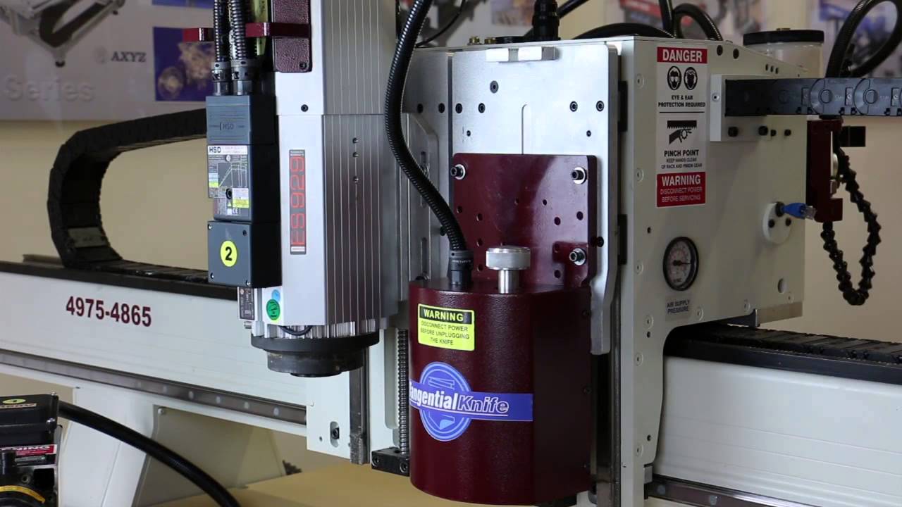 Fitting a Knife Cutting System | CNC Router | AXYZ International - YouTube