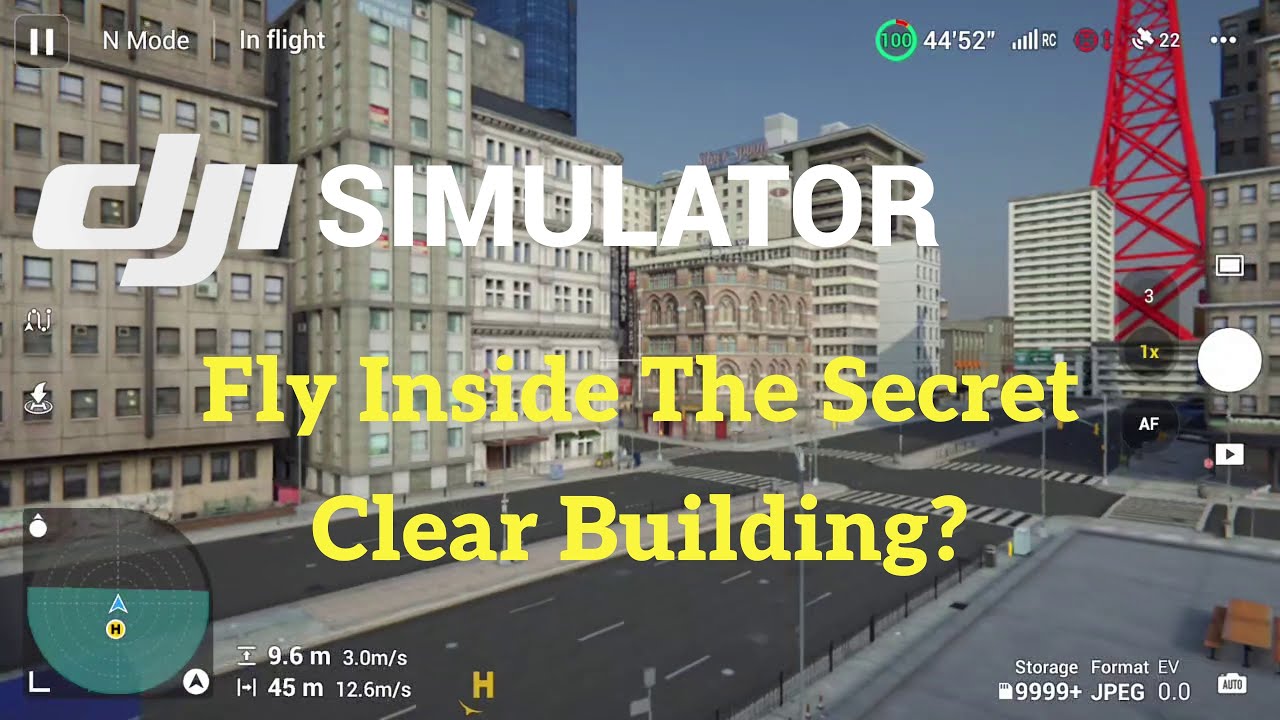 Fly Inside The Secret Clear Building | DJI SIMULATOR 2025 - YouTube