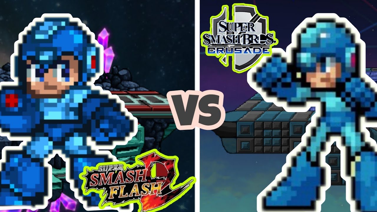 Moveset-Comparasion- Mega Man- (SSF2 vs SSBC) - YouTube