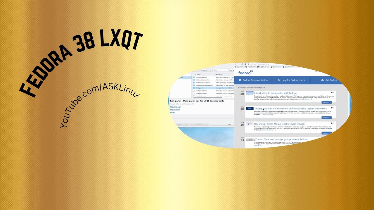 Check out what's new in Fedora 38 Beta LXDE Desktop Spin - YouTube