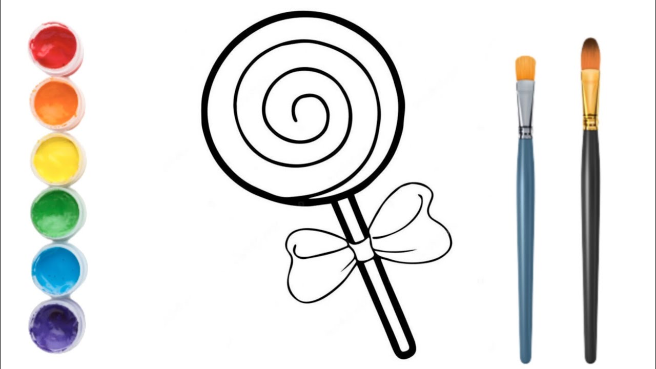 How to draw a Candy || Candy drawing for kids step by step || candy ...